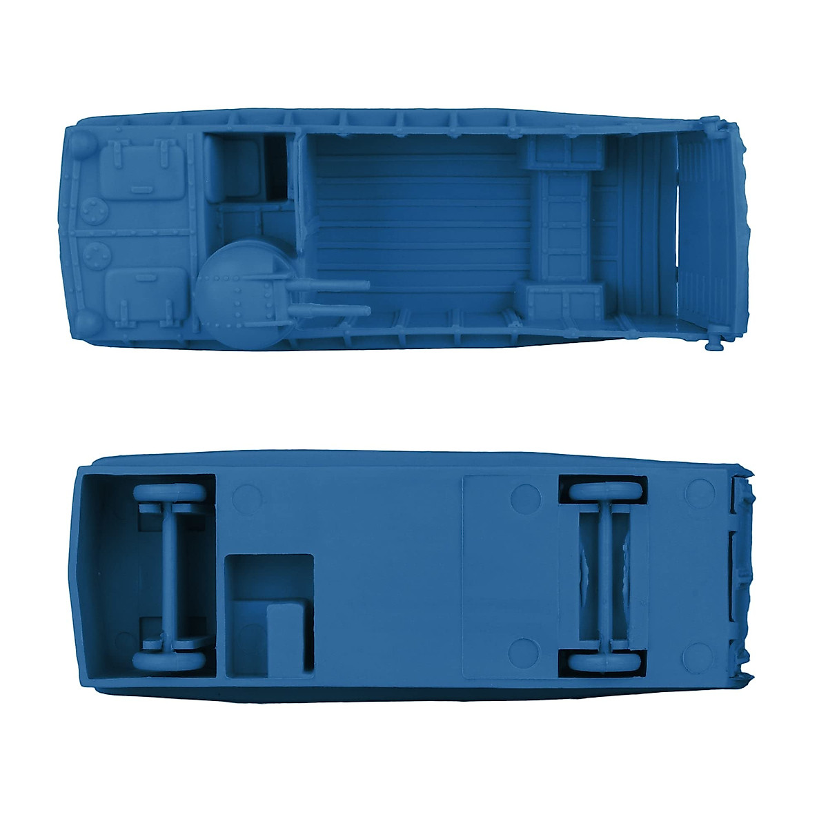 BMC Classic Marx Landing Craft - 4pc Blue Plastic Army Men Boat Vehicles