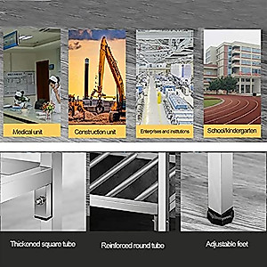 Commercial Sink Kitchen Wash Basin Stainless Steel 1 Compartment with Faucet Hygienic Robust for Outdoor Indoor Garage Kitchen Laundry Single bowl Sinks, 0.8mm Thick, 40×35×75.5cm