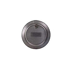 United States Marines Corps (USMC) Licensed Collectable Pewter Plate with Brushed Nickel finish with USMC logo imprinted Decorative with Display Stand Decoration Household Plates| 5.5 x 5.5 x 0.25"