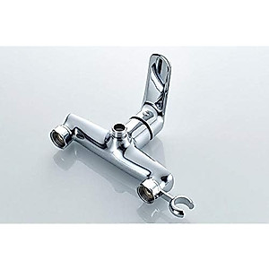 TECKI Kitchen Taps Bathtub Faucets Chrome Polished Finish Wall Mounted Shower Faucet Bathtub Handheld Shower Tap Mixer Bathroom Faucet