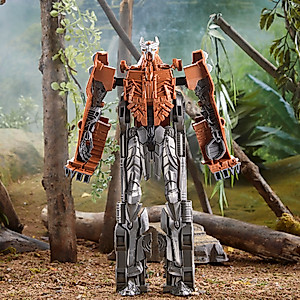 Transformers Toys Rise of The Beasts Movie, Titan Changers Scourge Converting Action Figure for ages 6 and up, 11-inch