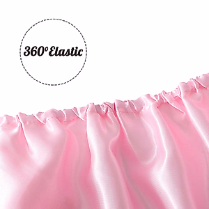 Pro Goleem Satin Bassinet Sheet Great for Baby Hair Soft Silk Feeling Sheet for Cradle or Bassinet Pad＆Mattress for Girls Gift for Newborn and Infant Pink