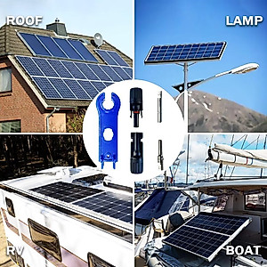 ARHAIKA Solar Connector for Solar Panel Wire,20 Pairs of Solar Connectors with 2PCS Solar Spanner Wrenches