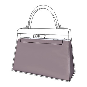 DGAZ Purse Pillow Insert for Luxury Handbags, Memory Foam, Silky Pillow Shaper for Kelly 25/28/32/35 Bags（Konjac purple, KL28）