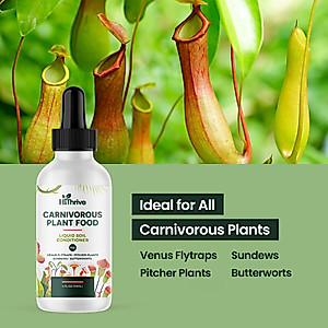 4oz Carnivorous Plant Food & Venus Fly Trap Food - Feeds up to 500 Times, Tropical Plant Fertilizer for Carnivorous Plants, Premium Liquid Carnivorous Plant Fertilizer & Feeding Supplement for Growth