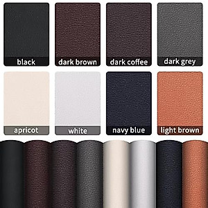 YRTVNOO Premium Self-Adhesive Leather Repair Patch - 35x79 Inches, Waterproof & Durable Leather Repair Tape - Ideal for Furniture, Car Seats, Sofas, Chair - DIY Vinyl Leather Patches Kit, Black