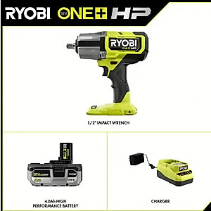 RYOBI ONE+ 18V Brushless Cordless 4-Mode 1/2 in. Impact Wrench Kit with 4.0 Battery and Charger (PBLIW01K1)