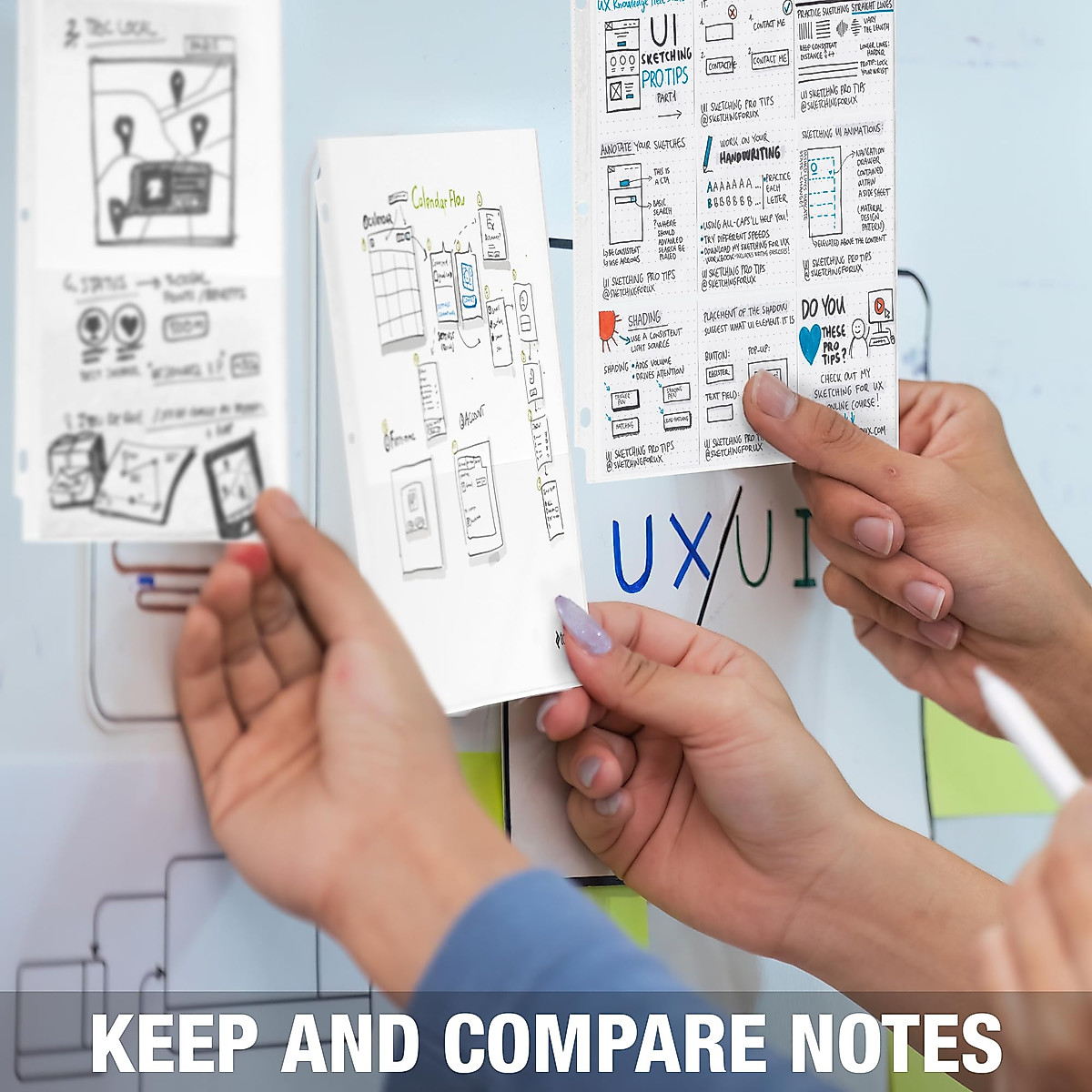 Samsill Mini Sheet Protectors 50 Pack, 5.5 x 8.5 Inch Page Protectors for Mini 3 Ring Binder, Heavy Duty, Clear Protector Sheets, 7 Hole, Top Loading, Acid Free