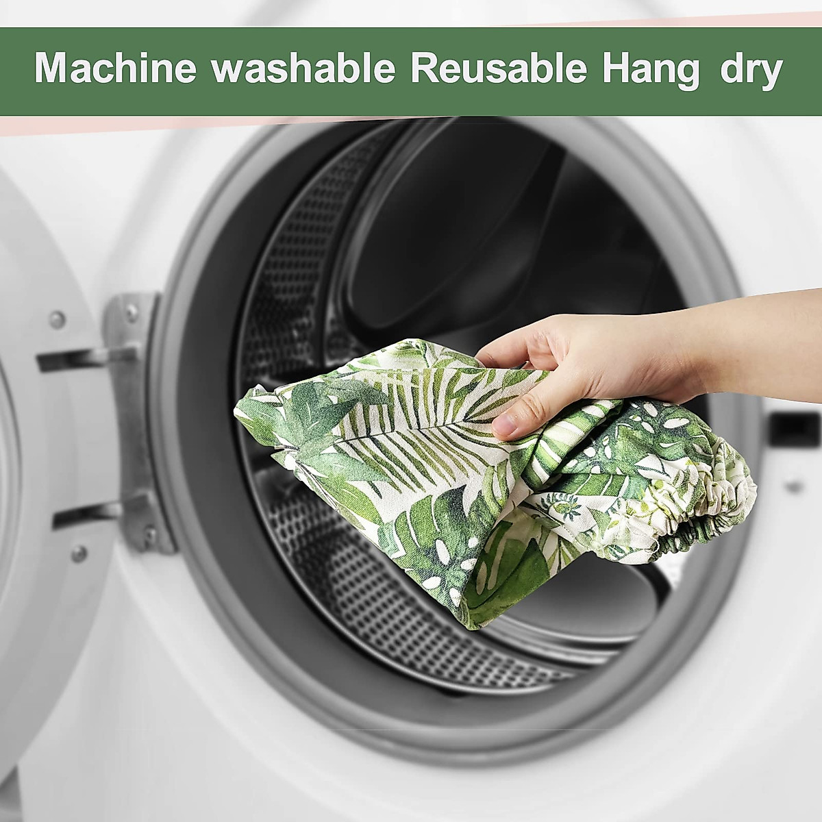 TOGETRUE Plastic Bag Holder, Wall Mount Plastic Bag Organizer Dispenser, Heavy Duty Grocery Bag Storage Holder, Hanging Shopping Bag Holder for Home Kitchen Camper (Green Leaves 2 Pcs)