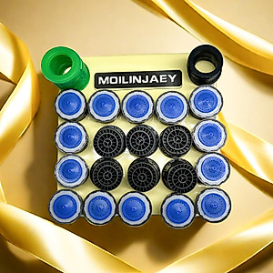MOILINJAEY Faucet Aerator, 2.2GPM Flow Limiter Insert, 20 PCS, ABS Plastic, M22-M24, 0.83" Diameter