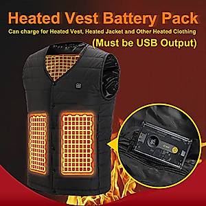 EMNT Portable Charger 12000mAh, 25W PD Fast Charging Power Bank, External USB C Cell Phone Charger for iPhone 14/13 Mini/12/11/Android/Samsung, Battery Pack for Heated Vest/Jacket/Blanket/Pants