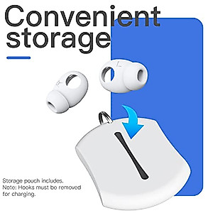 DamonLight 2 Pairs AirPods 3 Ear Tips Grip Silicone Earbuds Cover [Added Storage Pouch][US Patent Registered] Compatible with Apple AirPods 3rd Generation (White)