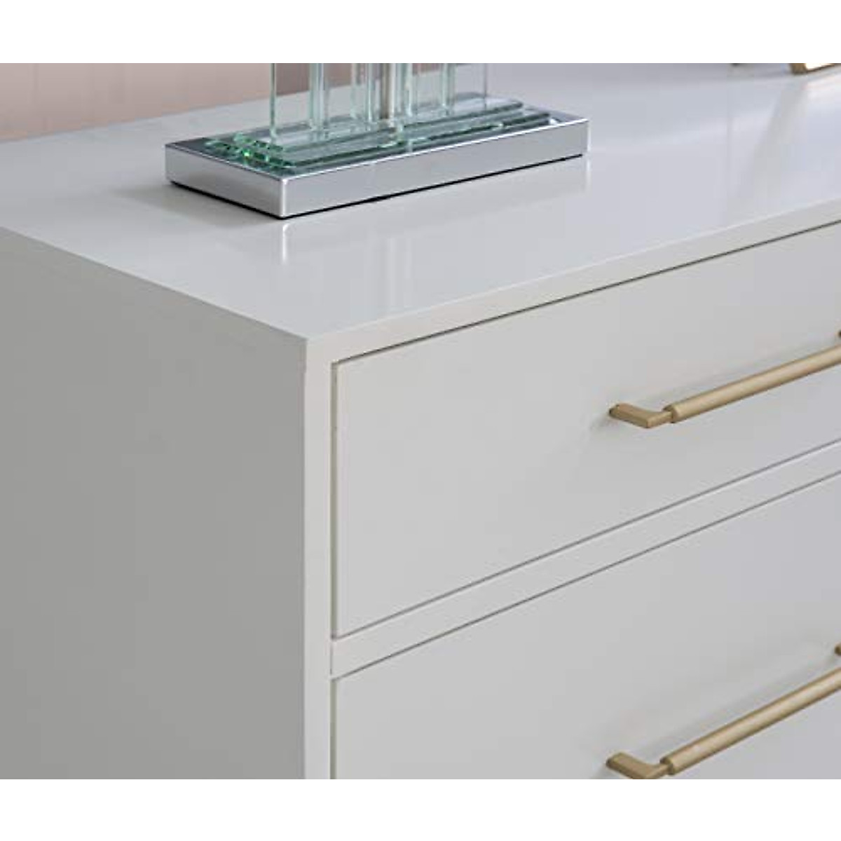 Linon Lennon White Six Drawer Dresser