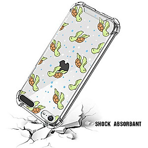 ZIYE Compatible with iPod Touch 7th Generation Case,iPod Touch 6 5 Case Clear,Shockproof Protective Case for iPod Touch 5/iPod Touch 6/iPod Touch 7 Case Turtle