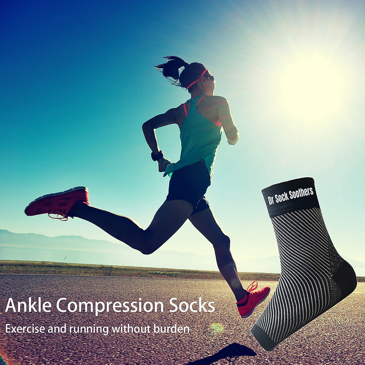 Dr Sock Soothers™, 3Pairs for Women, for Men, Plantar Fasciitis Socks,Including Relief of Plantar Fasciitis, Arch Pain, and Heel Pain. Helps Stabilize Feet and Prevent Injuries. (X-Large) (X-Large)