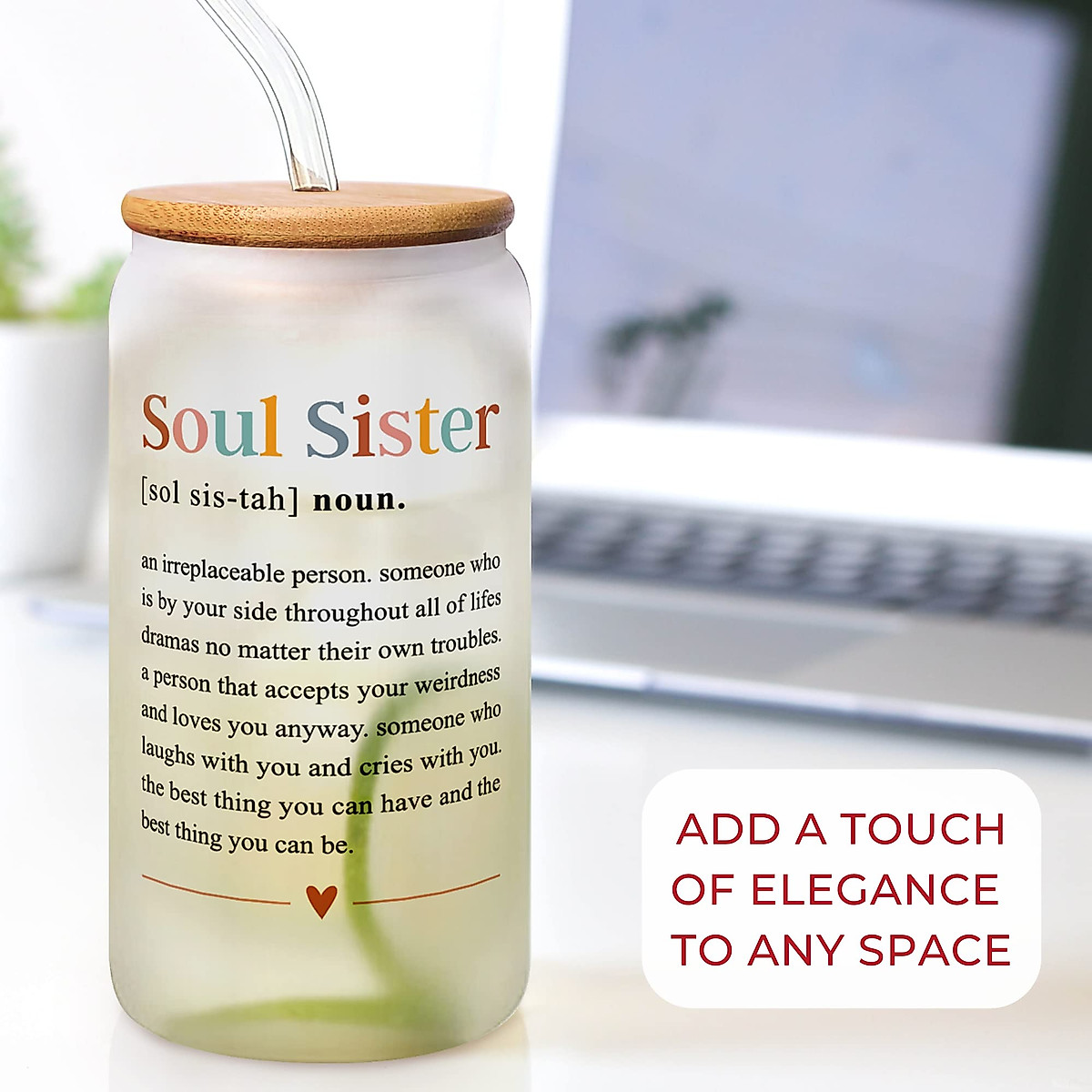 Gifts for Friends Female - Friend Gifts for Women Birthday, Birthday Gifts for Women Friendship - Friendship Gifts for Women Friends, Bestie Gifts for Women, Gifts for Best Friends - 16 Oz Can Glass