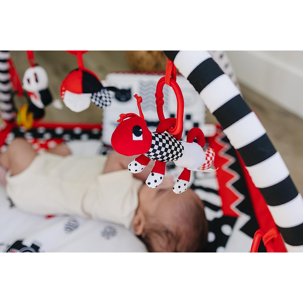 Black, White & Red Activity 3D Playmat & Gym