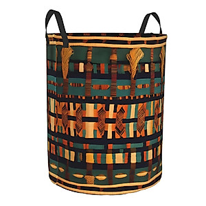 Laundry Basket, Laundry Hamper, Hampers For Laundry, Clothes Baskets Collapsible With Handles,African Classic Weave