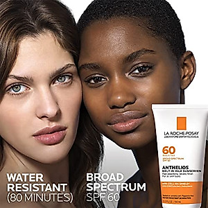 La Roche-Posay Anthelios Melt-In Milk Body & Face Sunscreen SPF 60, Oil Free Sunscreen for Sensitive Skin, Sport Sunscreen Lotion, Sun Protection & Sun Skin Care, Oxybenzone Free