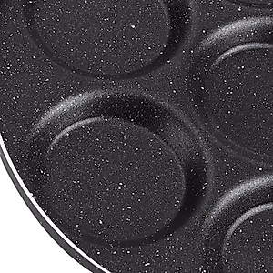 MAVIS LAVEN Egg Frying Pan, 7-Grid Multi Egg Cooking Pan, Non Sticking Plett Pan for Restaurant, Hotel Household Kitchen Use