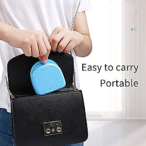 PISSION Retainer Case with Vent Holes, 3 Pack Orthodontic Mouth Guard Cases Cute Denture Case Tight Snap Lock Retainer Holder(Black/Blue/White)
