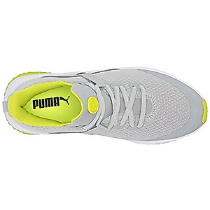 PUMA Fusion Evo Jr. Golf Shoe, High Rise-Limepunch, 2 US Unisex Little Kid