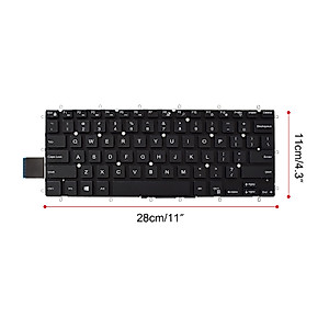 SUNMALL Replacement Keyboard Compatible with Dell Inspiron 5368 5378 5370 5578 5579, Inspiron 7368 7370 7373 7375 7378 7460 7560 7570 7572 7573 7579 Laptop Black US Layout(No Backlight)