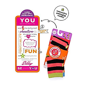 Set of 3 Kooky Stripes Ankle Socks, size 10-110