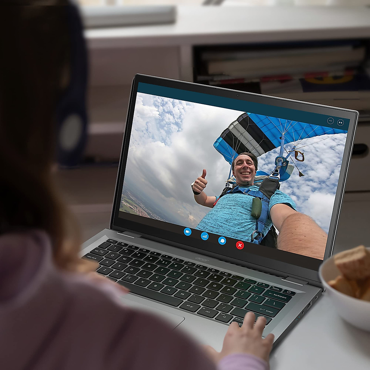 Acer Aspire 3 Spin 14 Convertible Laptop | 14" 1920 x 1200 IPS Touch Display | Intel Core i3-N305 | Intel UHD Graphics | 8GB LPDDR5 | 128GB SSD | Wi-Fi 6 | Windows 11 Home in S mode | A3SP14-31PT-37NV
