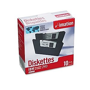 Imation - 3-1/2" Diskettes, Formatted, PC Format, 1.44MB, DS-HD