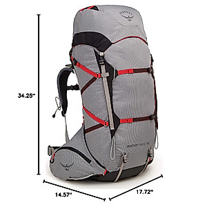 Osprey Aether Pro 70 Men's Backpacking Backpack, Kepler Grey, Medium