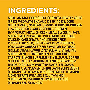 Pedigree with Tender Bites Complete Nutrition Adult Dry Dog Food, Chicken & Steak Flavor, 14 lb. Bag