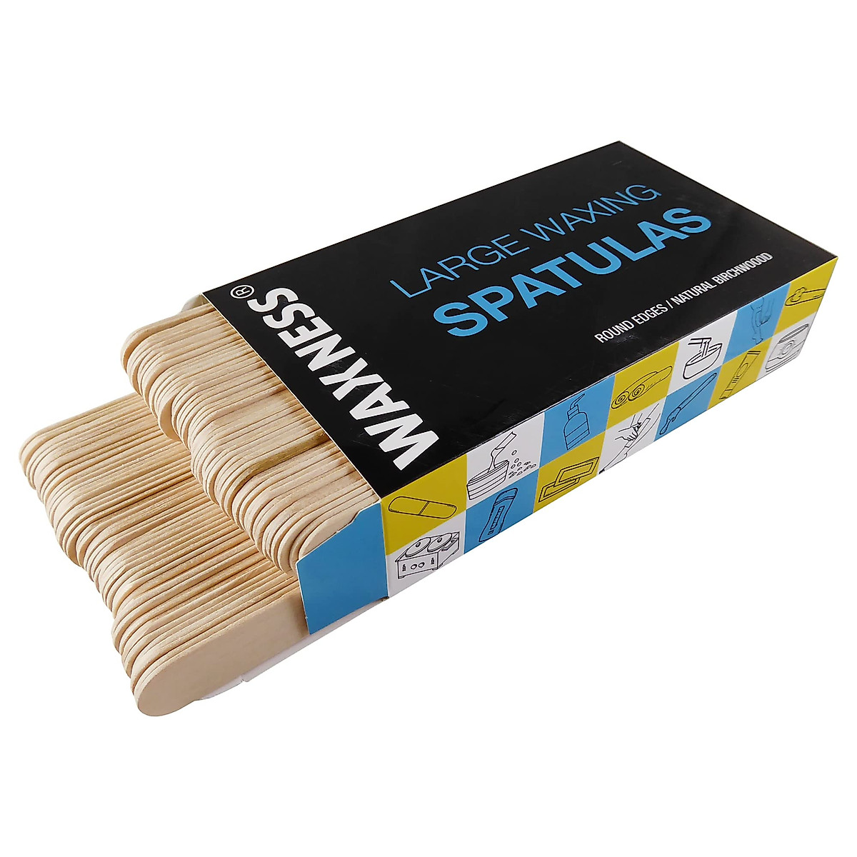 Wax Necessities Body Wax Spatulas Applicators 500 Pack
