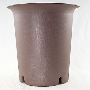 1 Pcs Round Cascade Plastic Bonsai, Succulent Pot & Orchid Planter 7.75"x 7.75"x 8"