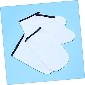 Beaupretty 2 Pairs Thermal Gloves Heat Tanning Mitt Paraffin Wax Mitts Wax Gloves Hand Treatment Cover Foot Spa Cover Bath Treatment Gloves Care Insulation Cotton Wax Bath Hand Mitts