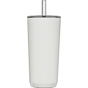 CamelBak Horizon Straw Tumbler, Insulated Stainless Steel, 20oz, White