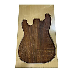 Exotic Wood Zone's Sapele Electric/Bass Musical Guitar | Luthier Tonewood Body Blanks | 21" x 14" x 1-3/4" - Unglued Planed (2 Pcs)