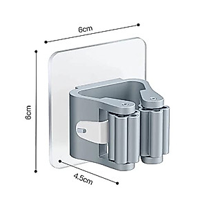 GEEKLLS Shoe Rack Organizer Wall Mount Adhesive Mop Rack Hook Shelf Toilet Holder Broom Hanger for Bathroom Accessories Kitchen Organization Home Storage