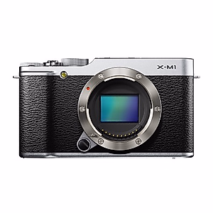Fujifilm X-M1 Compact System 16MP Digital Camera with 3-Inch LCD Screen - Body Only (Silver)