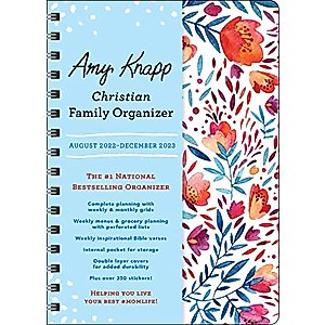 2023 Amy Knapp's Christian Family Organizer: The #1 National Bestseller! 17-Month Weekly Faith Mom Planner(Thru Dec 2023)