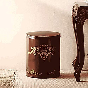 WENLII Autom for Living Room Bedroom Fashion Business Trash Can, Powered by Batteries (not Included)