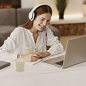 Abarli Votive Candles 12 Packs Small Undscented Bulk Soy Wax Votives for Weddings, Bridal Showers, Holiday & Home Parties