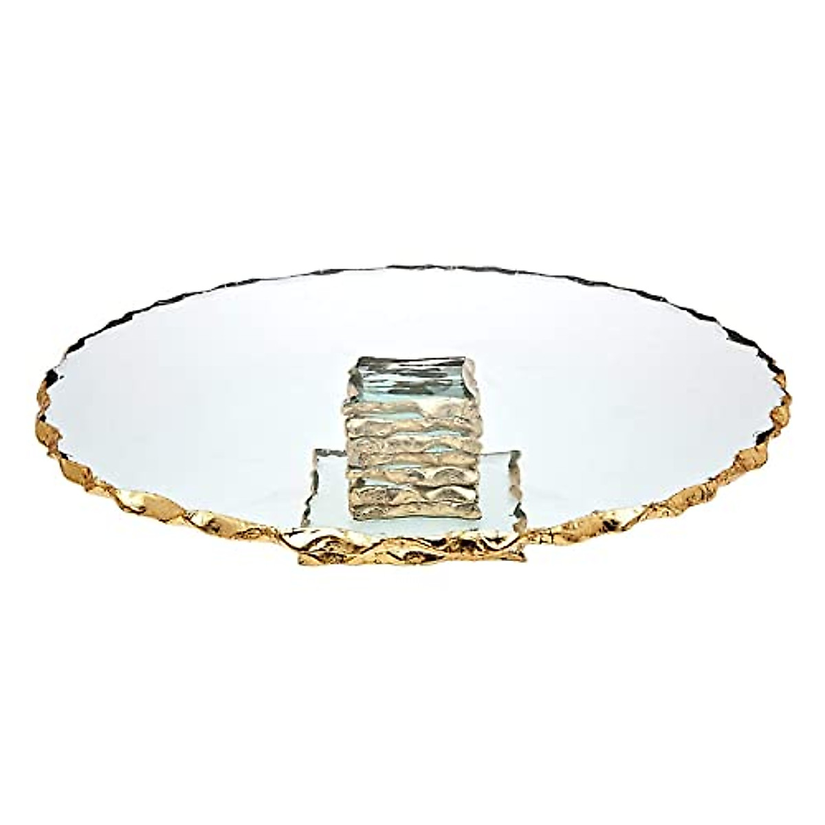 Godinger Cake Stand, Footed Cake Plate, Cake Server Stand - 13", Harper Collection