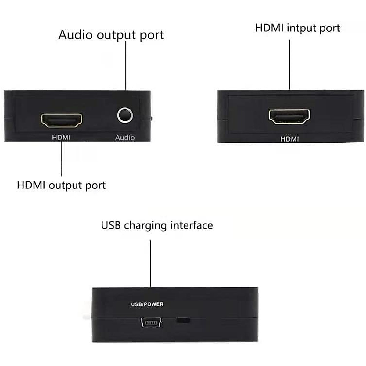 JOULIN HDMI Audio Extractor Splitter Hdmi to Hdmi 3.5mm Audio 4K*2K@30HZ 3D Adapter with AUX Stereo Audio Separate Output 1080P Compatable for TV, PC,Sound System, Xbox,Switch,PS3, PS4,PS5