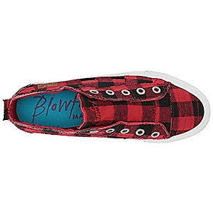 Blowfish Malibu womens Play Sneaker, Red Buffalo Check, 6 US