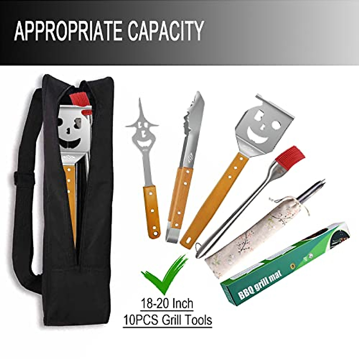 Grill Storage Bag, Grilling Bags for Outdoor Grilling, Grill Tool Storage, Grill Hardware & Tools BBQ Bag, Oxford Cloth BBQ tool Storage Storage Bag, Foldable Grill Bag for Camping and Hiking BBQ.