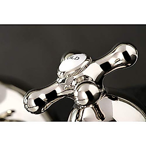 Kingston Brass KS3966AX Restoration Widespread Bathroom Faucet, Polished Nickel, 6.5 x 3.5 x 3.06