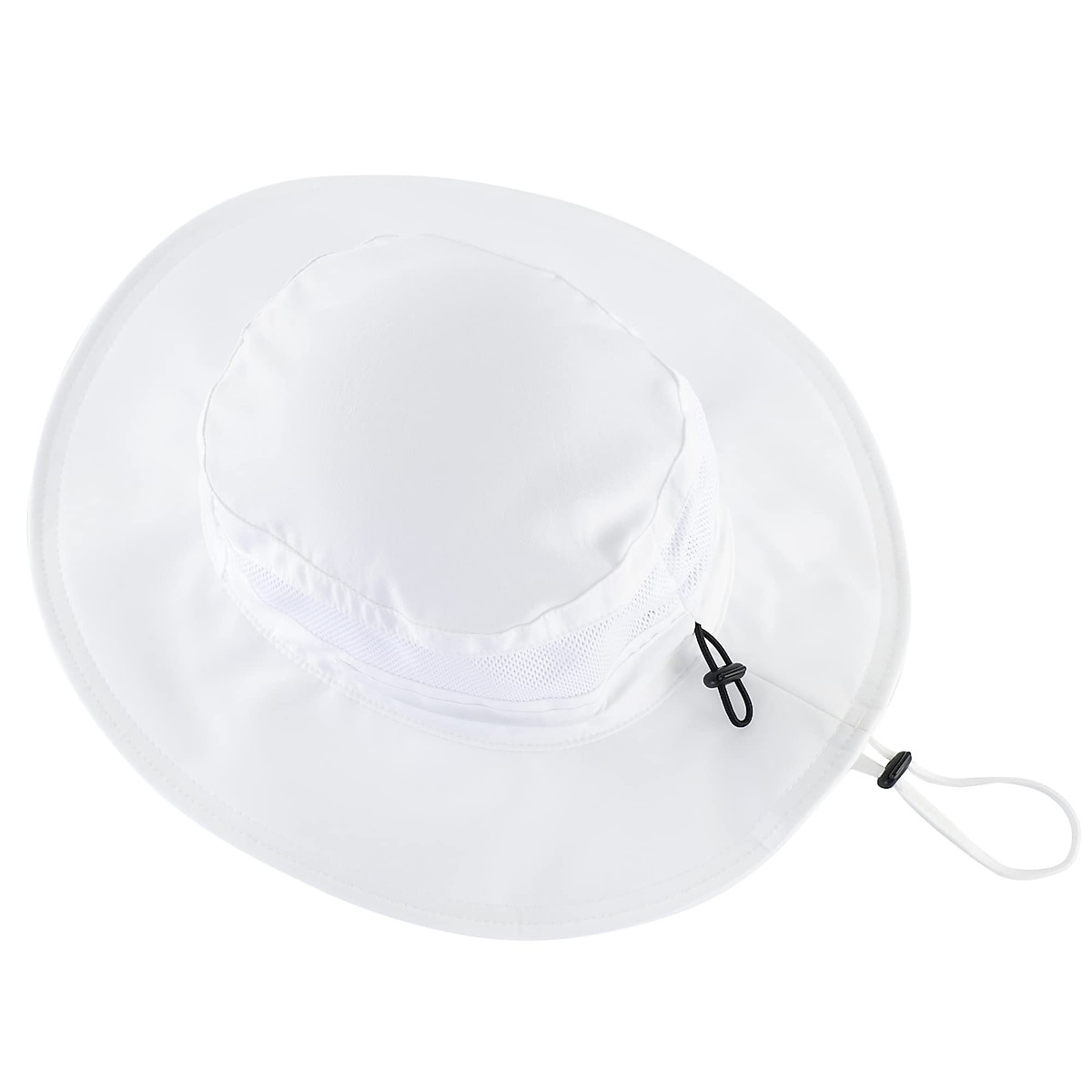 Connectyle Women's UPF 50+ Safari Sun Hat Breathable UV Protection Fishing Hat (White)