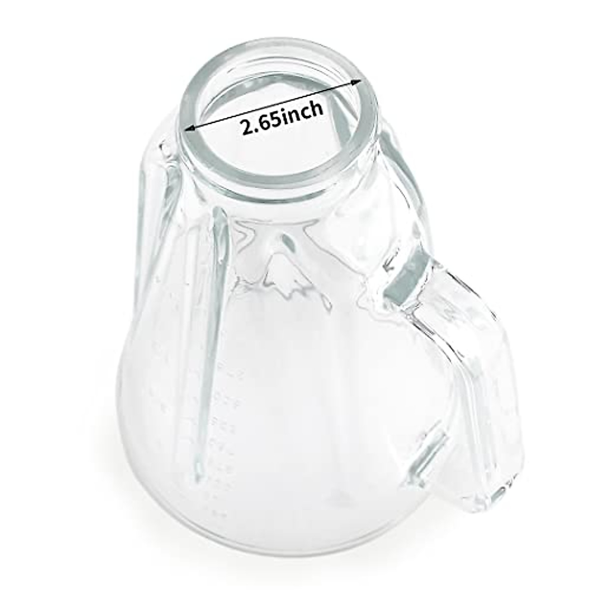 Veterger Replacement parts Glass Jar with lid, Compatible with Hamilton Beach Blenders (5cups)