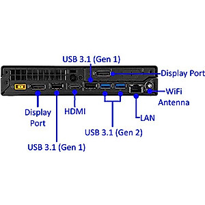 Lenovo ThinkCentre M920Q Tiny, Quad-Core i7-8700T Upto 4GHz, 16GB RAM, 512GB M.2, 4K 3-Monitor Support DisplayPort, HDMI, WiFi, Bluetooth - Windows 10 Pro (Renewed)